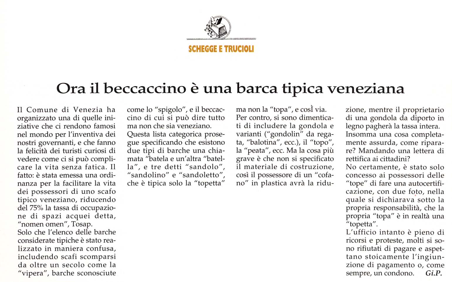 Pubblicazioni > Articoli su periodici